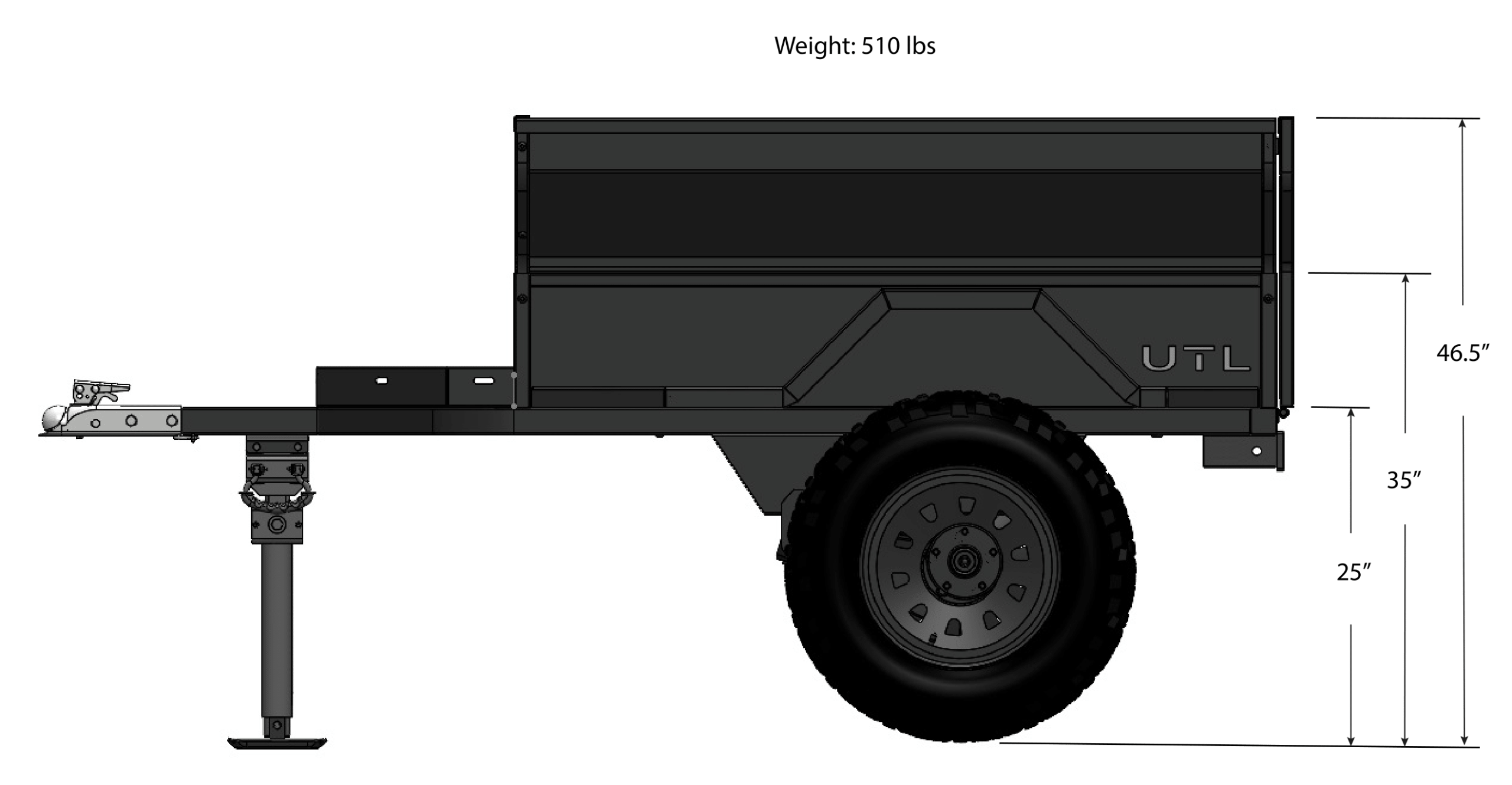 The UTL Trailer - Axle-Less Utility Trailer